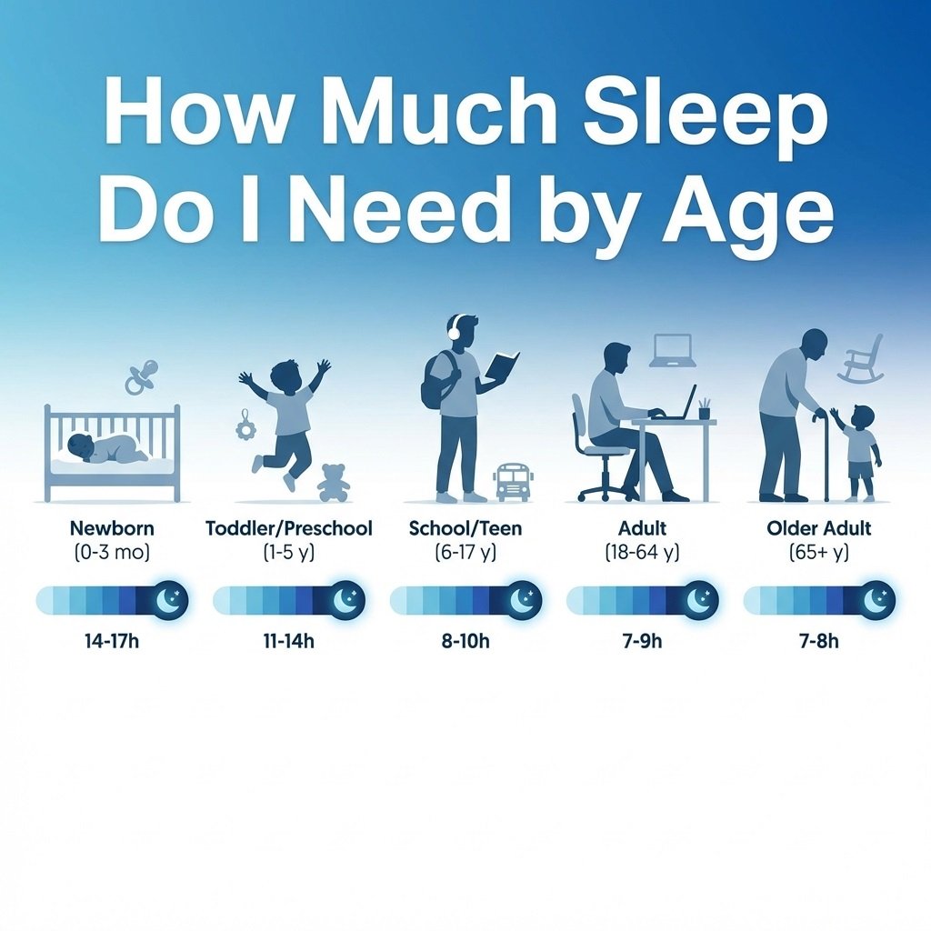 How Much Sleep Do I Need by Age? - Complete Guide (0-80+ Years)